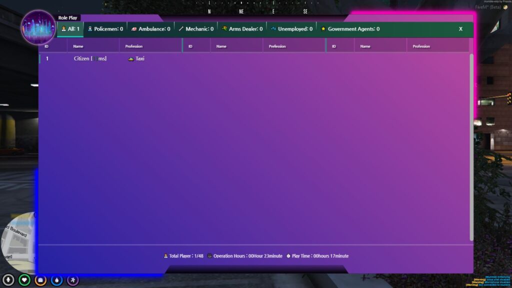 AKH Player list Cyberpunk Design for ESX FiveM Server - All FiveM