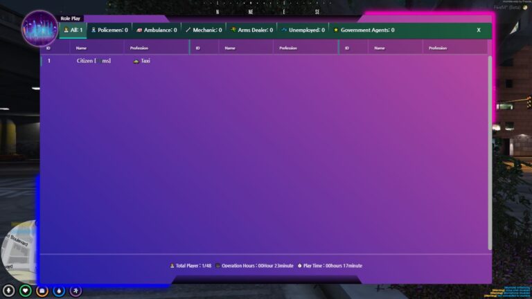 AKH Player list Cyberpunk Design for ESX FiveM Server - All FiveM